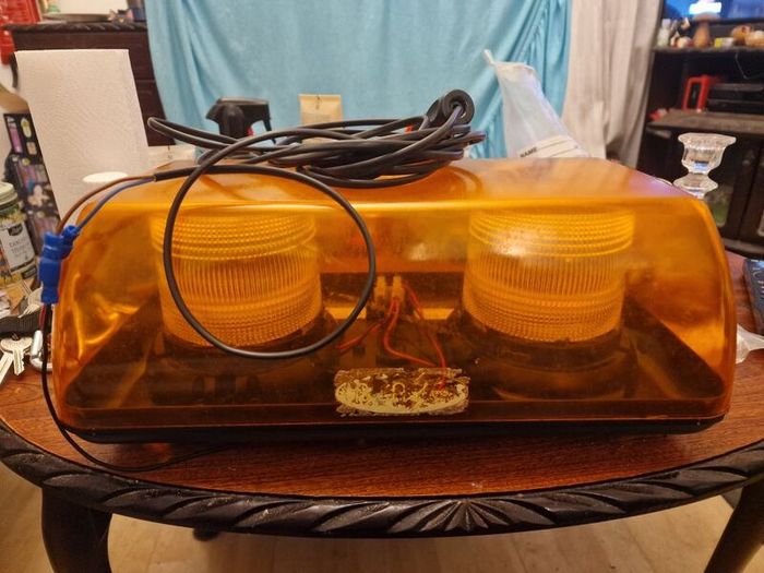 Orange Amber Hazard Double Strobe Flash Beacon Breakdown Recovery ...