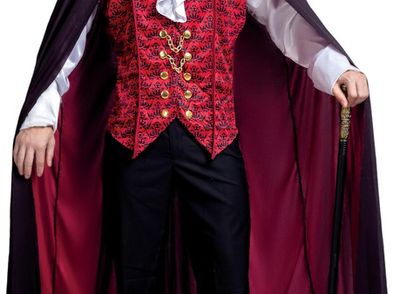 Renaissance Medieval Scary Vampire Deluxe Halloween Costume For Men ...