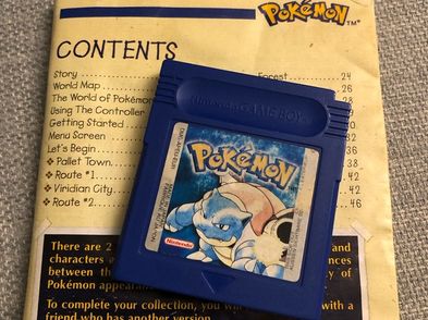 Pokemon Blue With Manual For Sale in Drogheda, Meath from conor2469