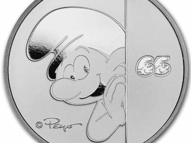2023 Niue 1 Oz Silver Coin The Smurfs 65th Anniversary Bu In Capsule ...