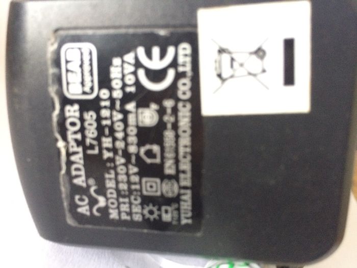 Ac Ac Adaptor Yh 1210 Output 12v 083a 10va Yuhai L7605 Power Supply For ...