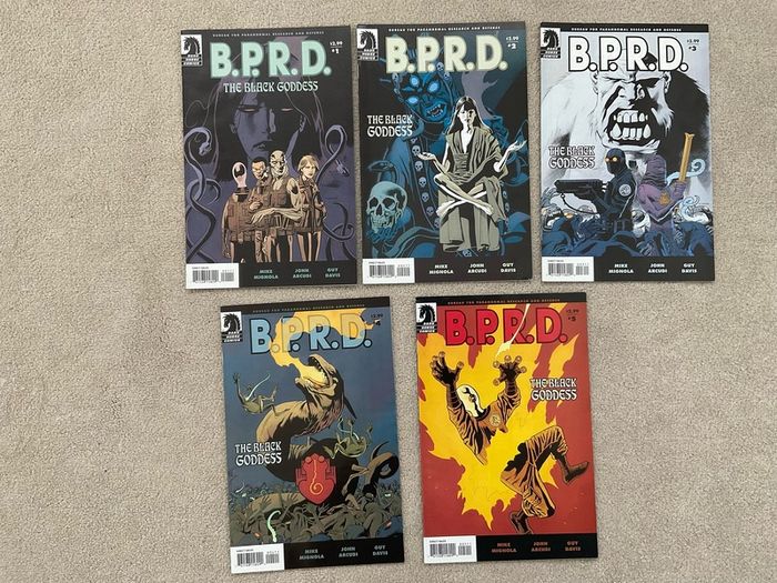 Hellboy Bprd Comics Complete Mini Series The Black Goddess Issues 1 5 ...