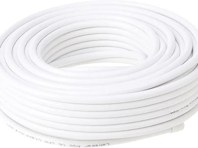Labgear Coax Cable 25m Rg6 White 27600fw25 Aerial Satellite Cable ...