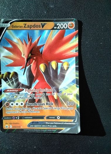 Pokemon Zapdos V For Sale in Rathfarnham, Dublin from Bernard11