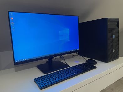 Hp Pc 280 G1 8gb Ram 240gb Ssd Computer With New 24inch Viewsonic ...