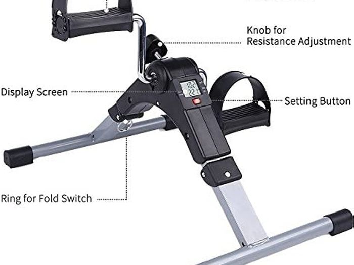 Mini Pedal Exercise Bike Portable Home Workout Office Exerciser Bike ...