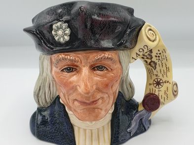 Vintage Christopher Columbus Royal Doulton Character Toby Jug Christmas ...