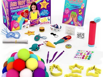 Air Dry Clay Ultimate Craft Kit Over 100 Piece Kids Modelling Clay Set ...
