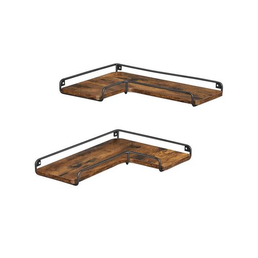 L Shaped Corner Shelf Set Of 2 Wall Shelves Industrial Design Shelves ...