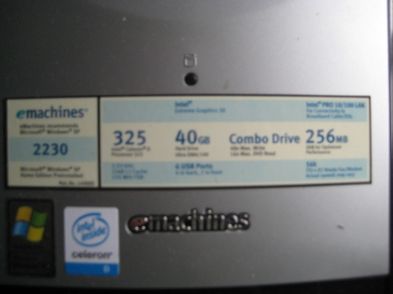 Emachine 2230 For Sale in Stoneybatter, Dublin from geb