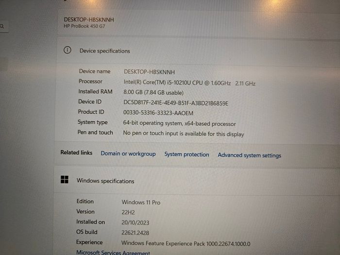 Hp Elitebook 450 G7 Laptop Intel I5 10th Gen 16gb 256gb For Sale in ...