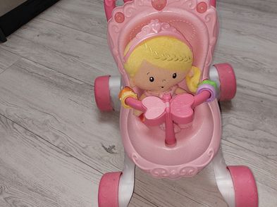 Fisher Price Princess Stroll Aling Musical Walker Doll Set For Sale in ...