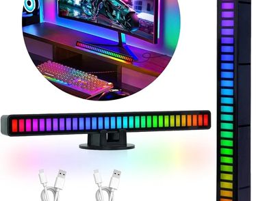 Led Light Bar Gaming Led Light Bar Rgb Music Rhythm Light Wireless ...