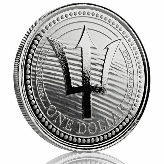 2020 1 Oz Silver Coin Barbados Trident Bu In Capsule For Sale in ...