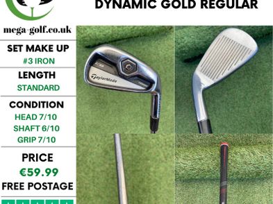 Taylormade Cb Forged 3 Iron Dynamic Gold Regular For Sale in Cookstown ...