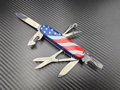 Victorinox Super Tinker Special Edition American Flag 91mm Swiss Army ...