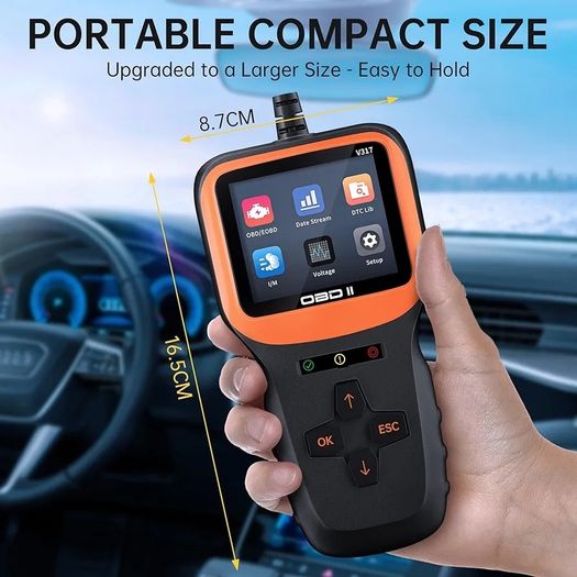Obd2 Scanner Code Reader Universal Car Check Engine Light Fault Code ...