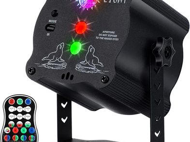 Mini Disco Lights Strobe Light Sound Activated Party Lights With Remote ...