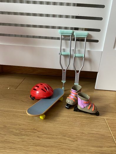 Our Generation Doll Skateboard Set And Crutches For Sale in Johnstown ...