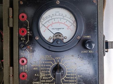 Ww2 Voltmeter Voltohmmeter 1 166 1944 In Original Metal Case For Sale ...