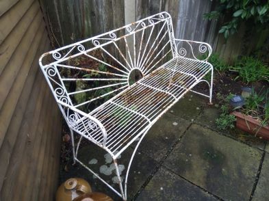 A Lovely Pair Of Victorian Wrought Iron Benches For Sale in Dundrum ...