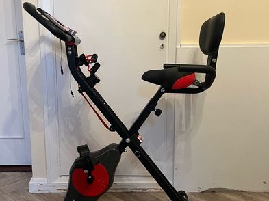 Foldable Fitness Exercise Bike With Resistance Bands 16 Magnetic ...
