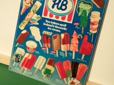 Hb Ice Cream Sign Tin Metal Sign For Sale in Naas, Kildare from hobbieart