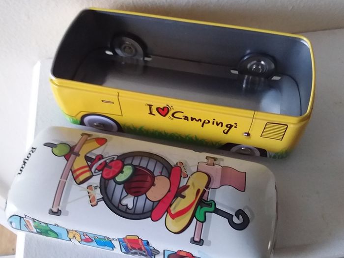 Volkswagen Camper Van Biscuit Tin I Love Camping For Sale in Ballysimon ...