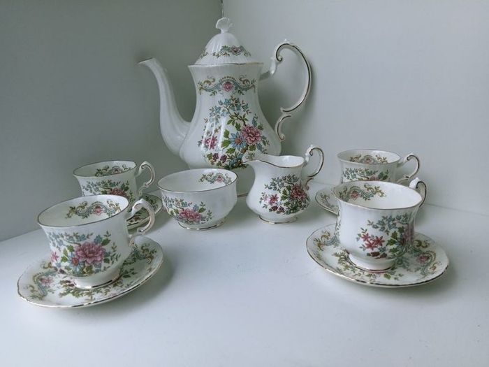 Rare Royal Standard Fine Bone China Mandarin Coffee Set For Sale in ...