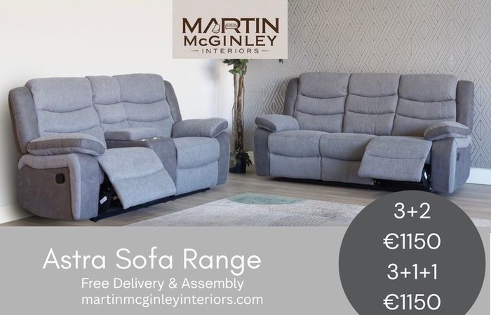 New Astra Full Recliner Sofa Set For Sale in Blackrock, Dublin from ...