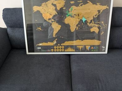 Scratch Map In Frame For Sale in Glasnevin, Dublin from MurphS88
