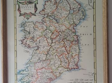 Map Of Ireland 1695 By Robert Morden For Sale in Kilmacanogue, Wicklow ...