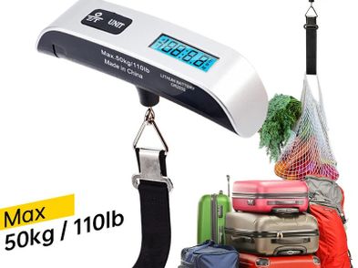 Portable Electronic Hand Luggage Scale Lcd Digital Display Balance ...