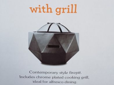 Geo Fire Pit And Grill For Sale in Swords, Dublin from pflynn1220