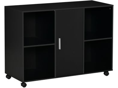 Mobile Filing Cabinet Printer Stand Unit With 360 Degree Casters Open ...