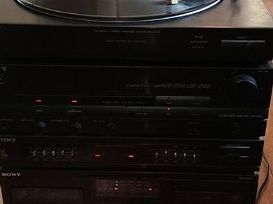 Great Sony Compact Hi Fi Component System With Turntable System For ...