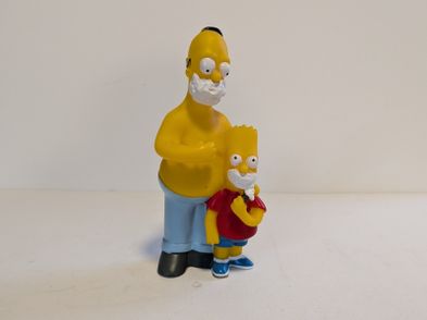 Collectible Simpsons Homer Bart Simpsons Shaving Figure For Sale in ...