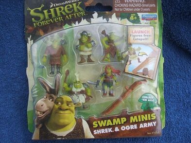 Shrek Forever After Swamp Minis A Mint In Box Of 5 Mini Figures Of ...