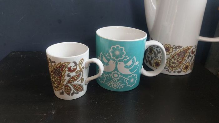 Fabulous Vintage Retro 1970s Coffee Set For Six Including Coffee Pot By ...