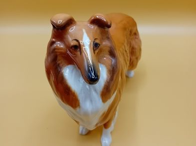 Vintage Rare Elegant Beswick Porcelain Collie Dog Champion Lochinvar Of ...