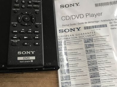 Sony Dvd And Cd Player Dolby Sound With Remote And Instructions Manuals ...