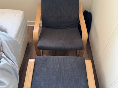 Poang Chair And Footrest For Sale in Malahide, Dublin from Seraphen