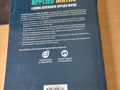 Applied Maths Book Fundemental Applied Maths For Sale in Clonee, Dublin ...