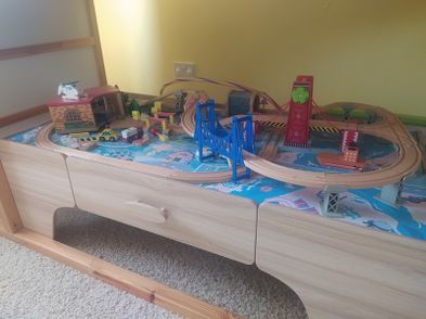 Squirrel Play 100 Piece Wooden Train Set Table For Sale in Kilconly ...