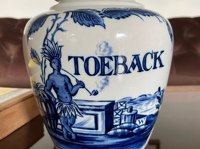 Mid Century Delft Blue Zenith Gouda Tobacco Jar For Sale in Bray ...