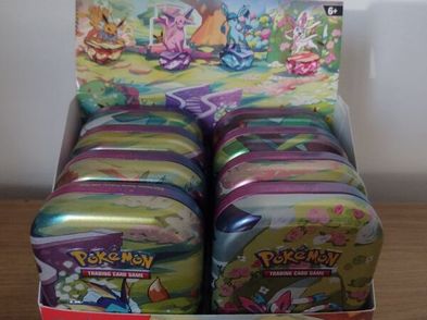 Empty Prismatic Evolutions Mini Tin Display No Packs Pokemon Cards For ...