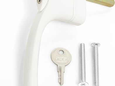 Window Handle In White 10 Pieces Locking Universal Inline Espag Double ...