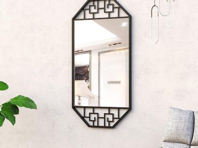 Black Wall Mirror 30 X 15 Inch Decorative Mirror Large Mirror For ...