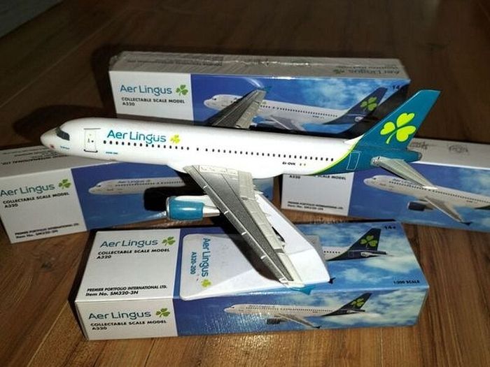 Premier Planes Aer Lingus A320 Snap Fit Model Aircraft New 1200 Scale ...