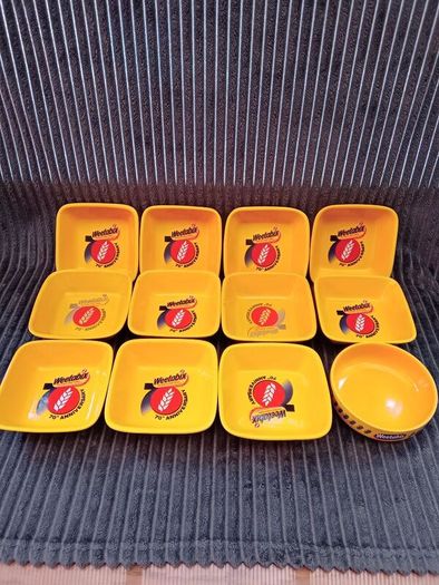 Vintage Retro Yellow Weetabix 70th Anniversary Cereal Bowls For Sale in ...